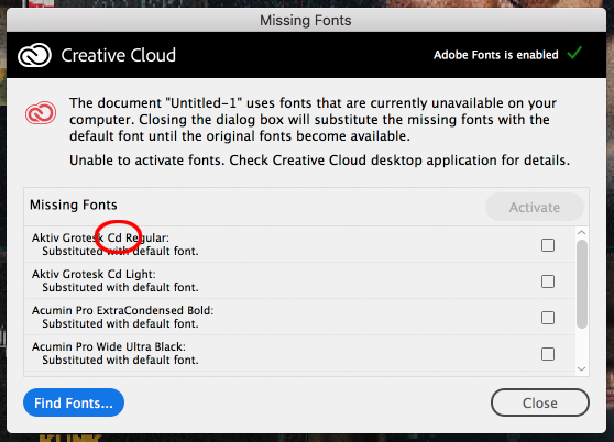 Solved: Cannot activate Adobe fonts (ID 2019) - Adobe Community - 14606781