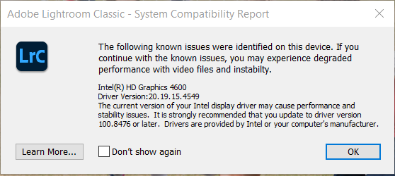 Lightroom Classic crashing when switching to Devel... - Adobe Product ...