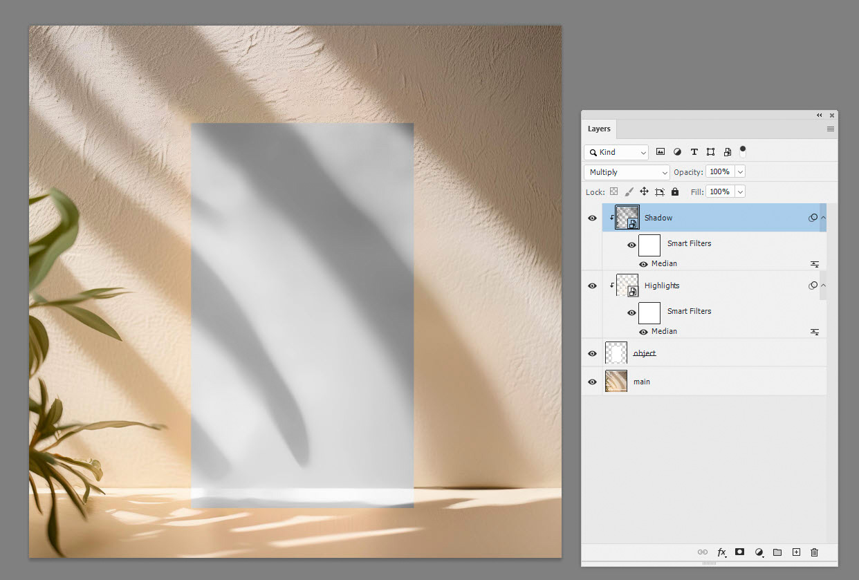 Solved: Combine 2 different layers with shadows and highli... - Adobe ...