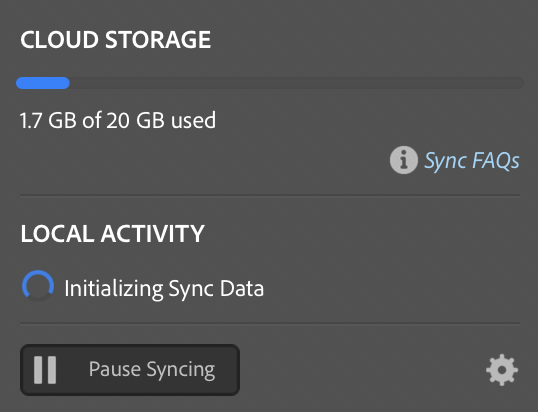 Lightroom Sync stuck on Initializing Sync Data - Adobe Community - 14646489