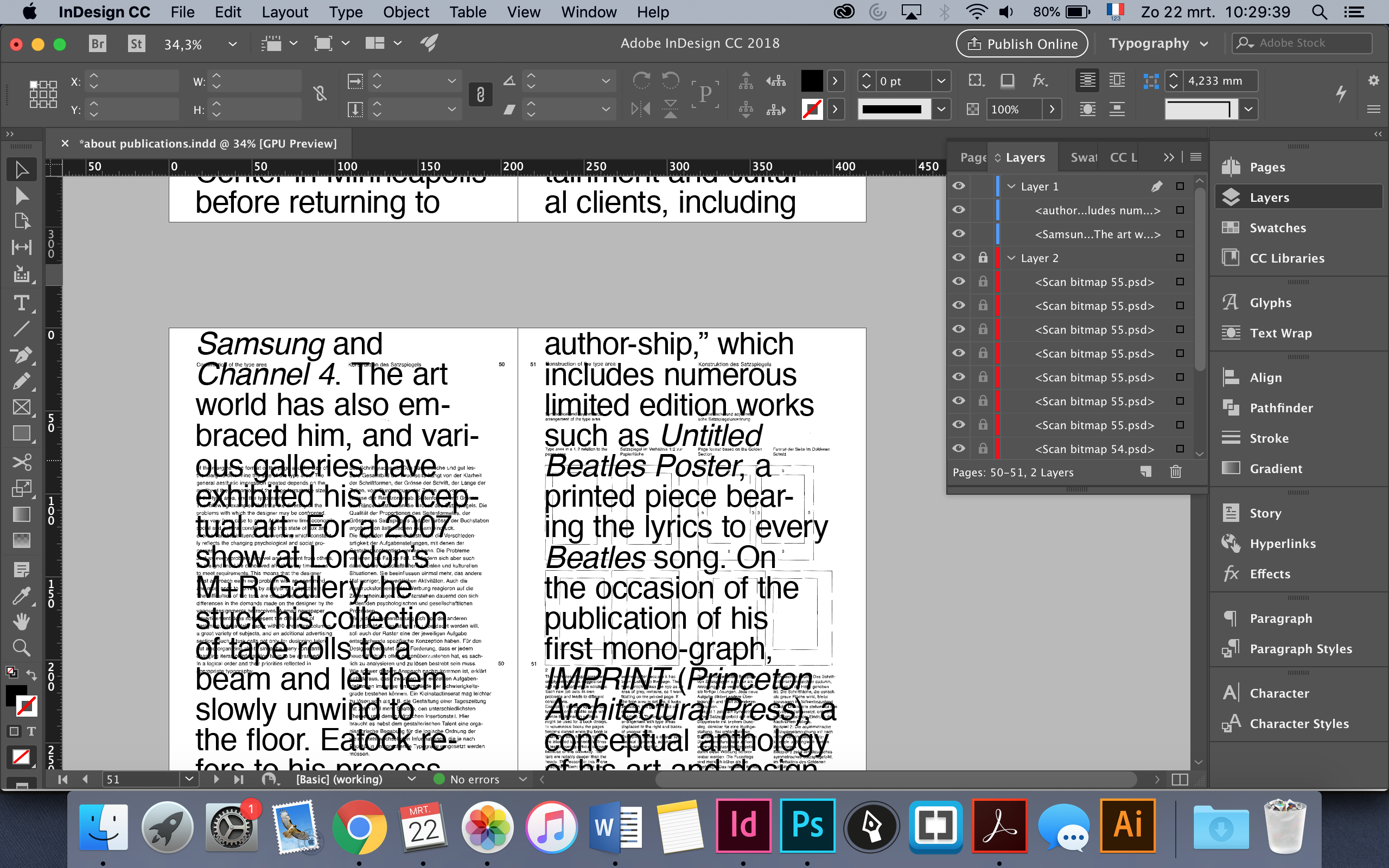 Help: visible layer doesn't show in Indesign CC 20... - Adobe Community ...