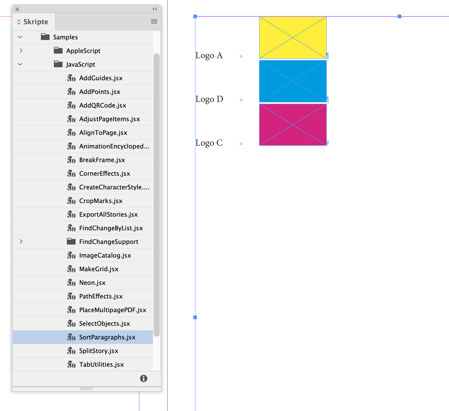 Automatische Sortierung/ arrange Logos - Adobe Community - 14657387