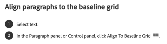 Solved: align text to baseline grid - Adobe Product Community - 14661641
