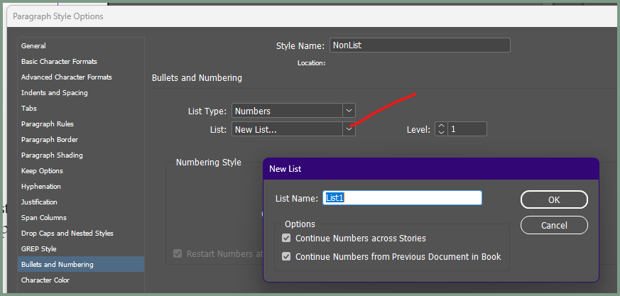 InDesign Multi-numbered list inside numbered parag... - Adobe Community ...