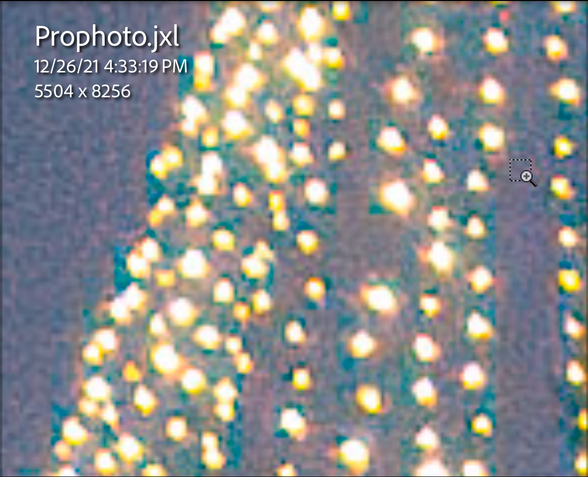 P: Color artifacts in JPEG XL ProPhoto RGB - Adobe Community - 14678954