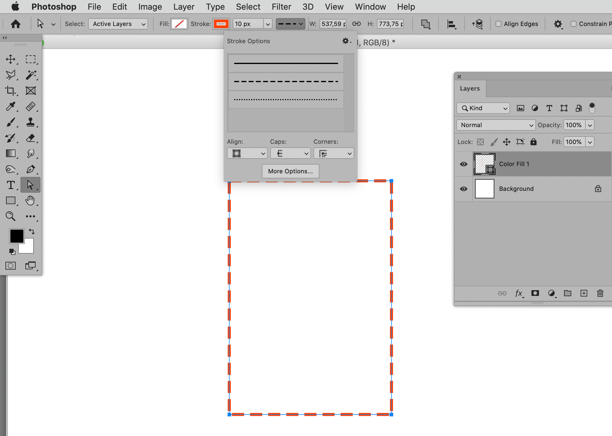 How Can I Stroke A Line With Dashes Instead Of A S Adobe Product Community 10953505