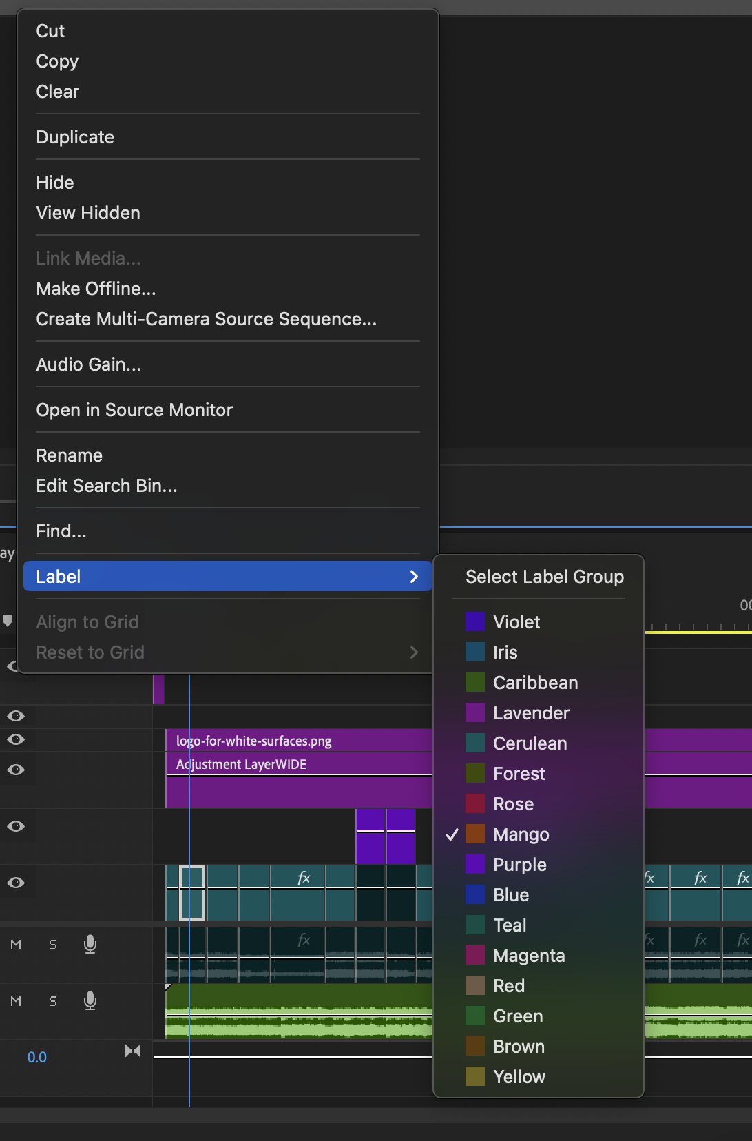 Solved: All the Label Colours of Premiere Pro are changed ... - Adobe ...