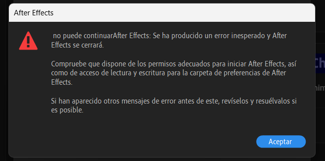 Error After Effects - Adobe Community - 14694744