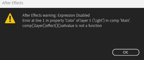 Setting an expression colour in a light fill layer - Adobe Product ...