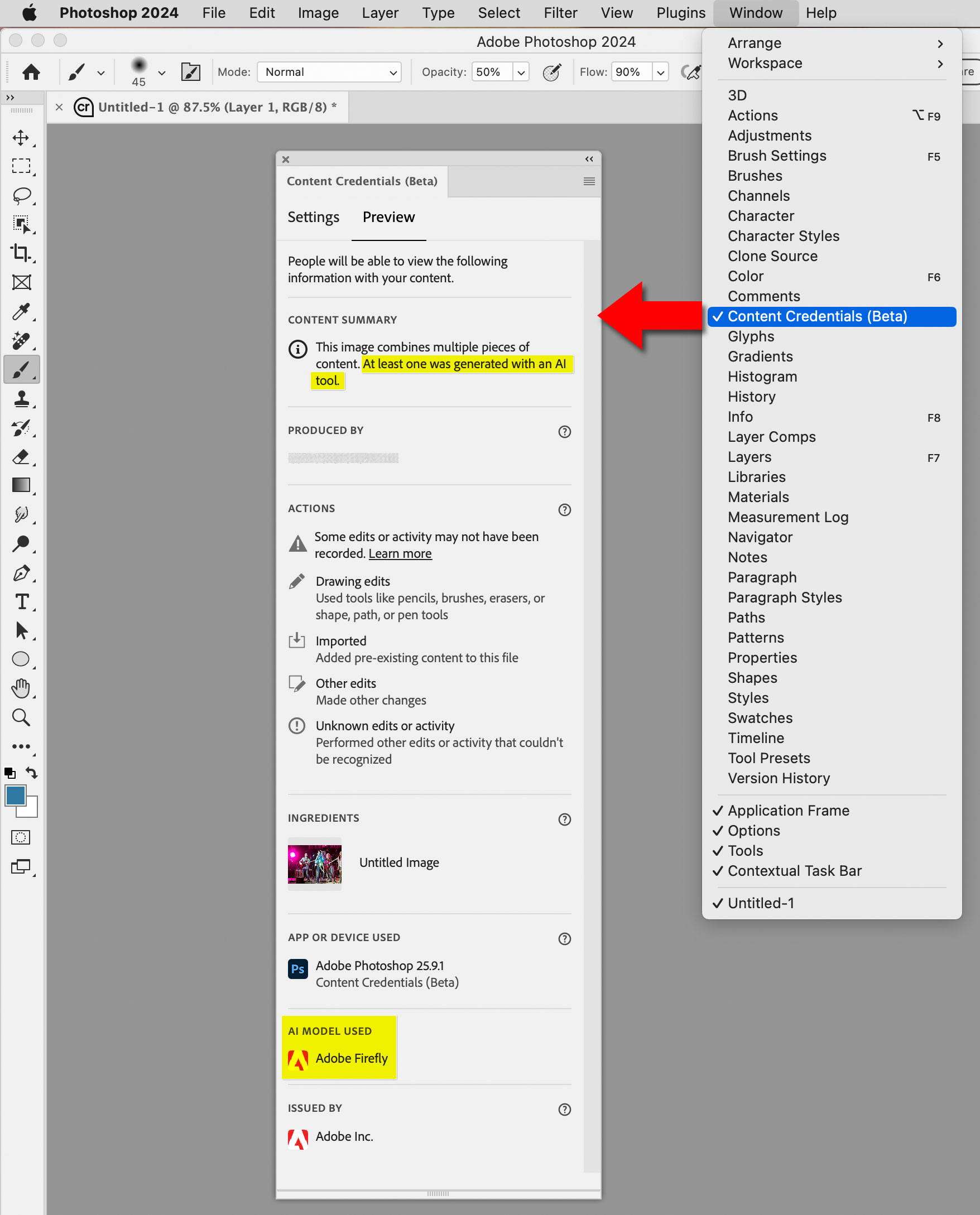 Solved: Meta tags images as "Made with AI" if You Use Gen ... - Adobe Product Community - 14667520