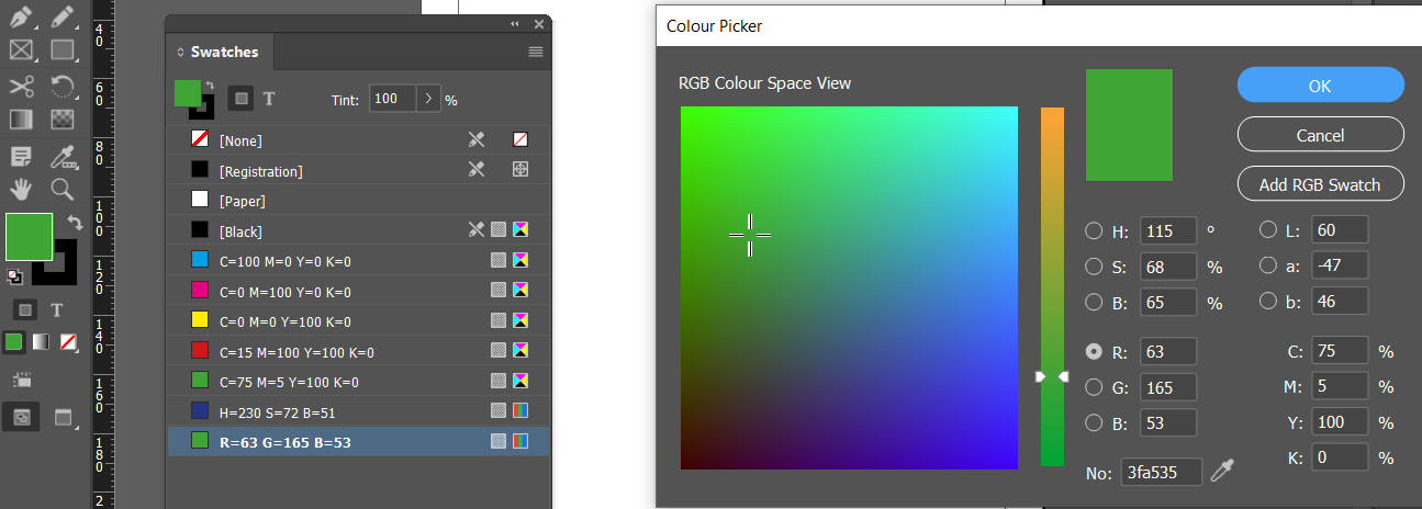 Issues with Color Picker in InDesign: HSB and RGB ... - Adobe Community ...