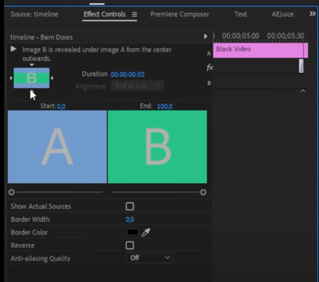 Why do my Barn Doors Effect Control panel look dif... - Adobe Product ...