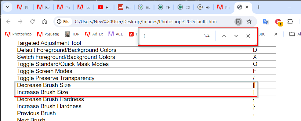 P: bracket keys not changing brush size - Adobe Product Community ...