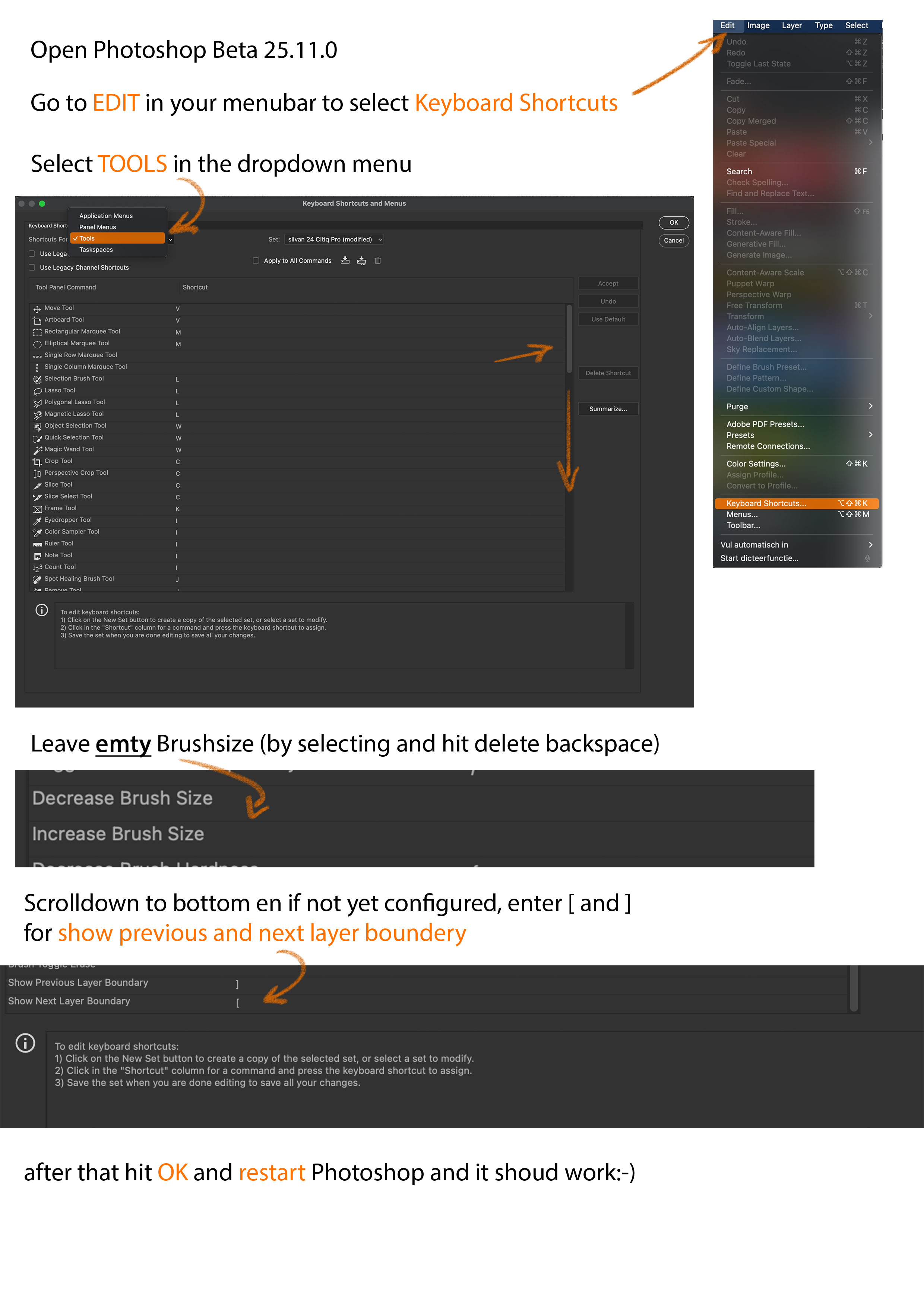 P: bracket keys not changing brush size - Adobe Product Community - 14705928