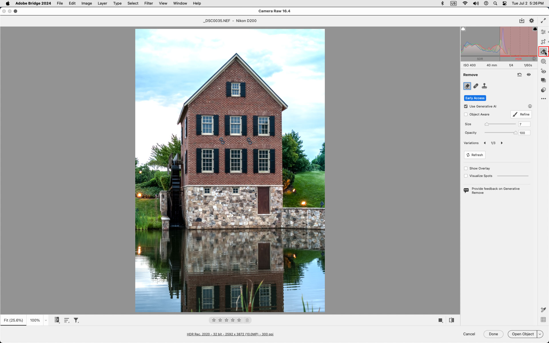 No generative ai in raw - Adobe Community - 14715072