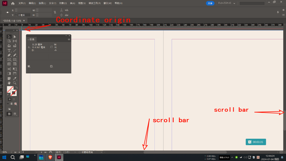 Can one -click to allow the Indesign screen to liv... - Adobe Community ...