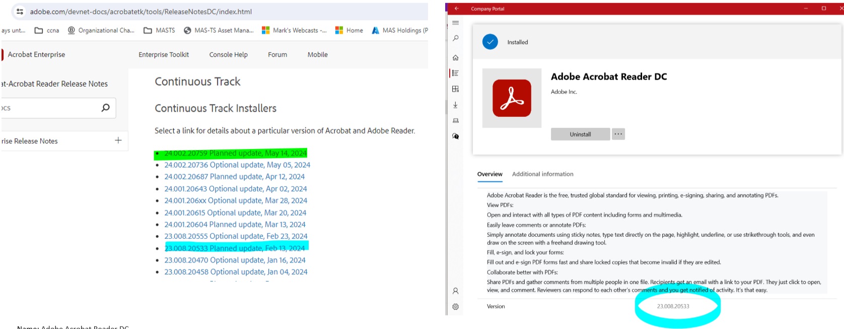 "Microsoft Store app" - Adobe Acrobat Reader DC O... - Adobe Product ...