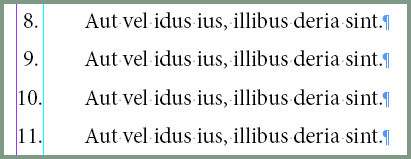 Align numbers in a numbered list (was "numbers ali... - Adobe Community ...