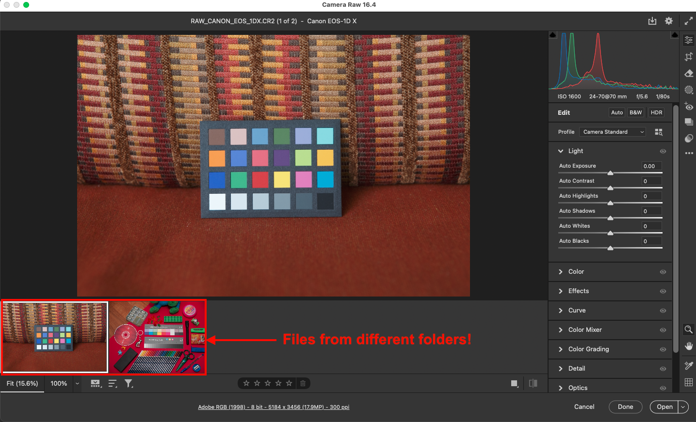 Opening multiple dng files within ACR - Adobe Community - 14730208