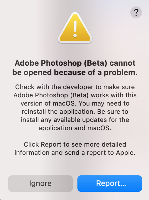 Unable to open Photoshop Beta on iMac (Late 2014) ... - Adobe Community ...