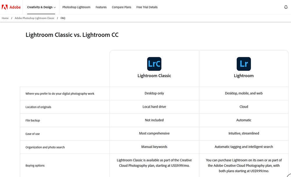 First time Lightroom setup - Classic vs on-line? - Adobe Product ...
