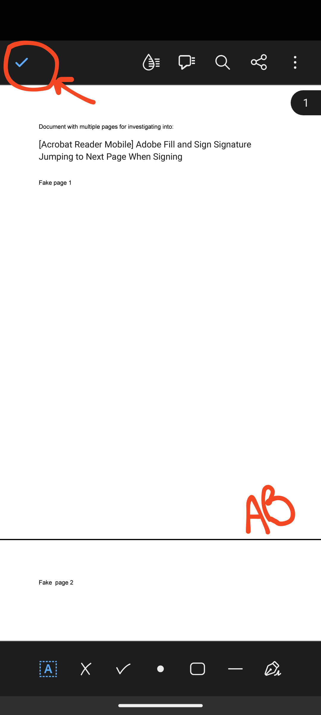 Adobe Fill and Sign Signature Jumping to Next Page... - Adobe Product ...