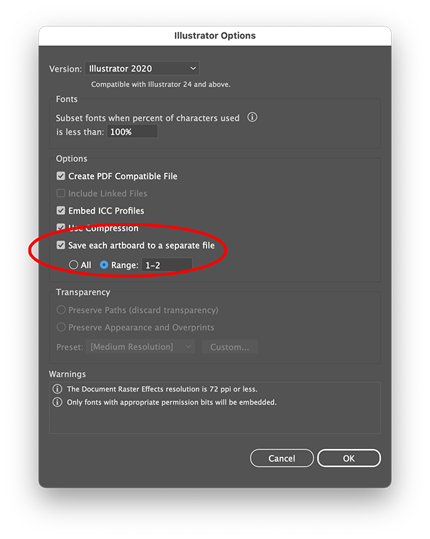 How to save a single artboard in cc - Adobe Community - 14752273