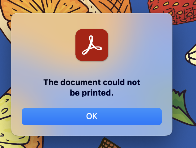 Problems printing in Acrobat - Adobe Community - 14758379