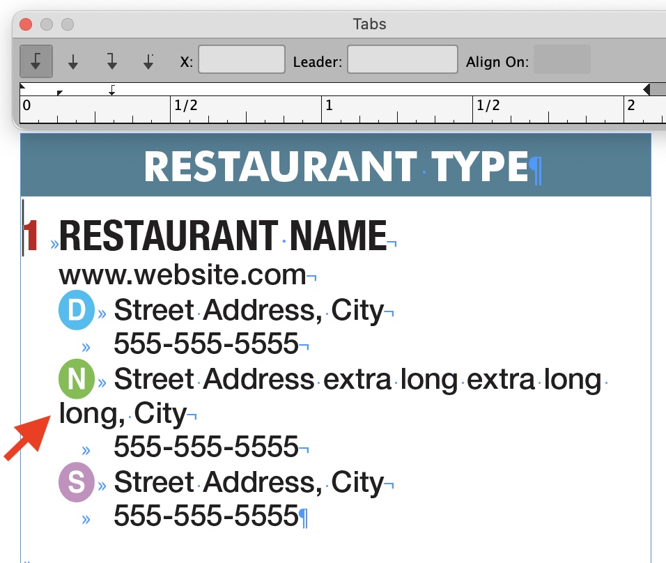 Tabs/Indent alignment within a single Paragraph (u... - Adobe Product ...