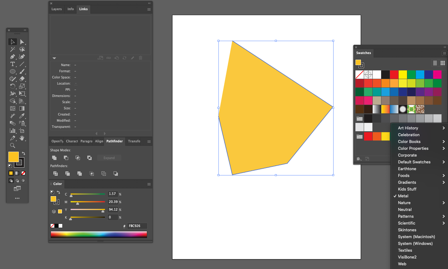 Metallic Swatches from Swatch Library not filling ... - Adobe Product ...