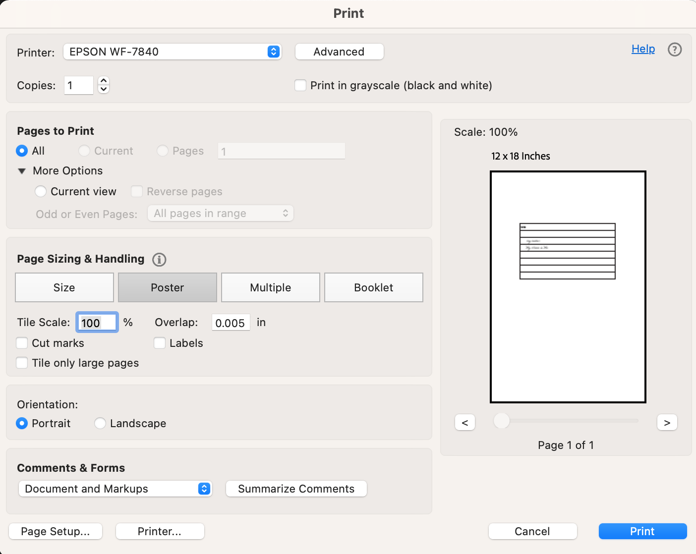 Solved: Unable to poster (tile) print large PDFs in Mac So... - Adobe ...