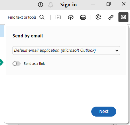 Acrobat Reader unable to send by email - Adobe Product Community - 14766025