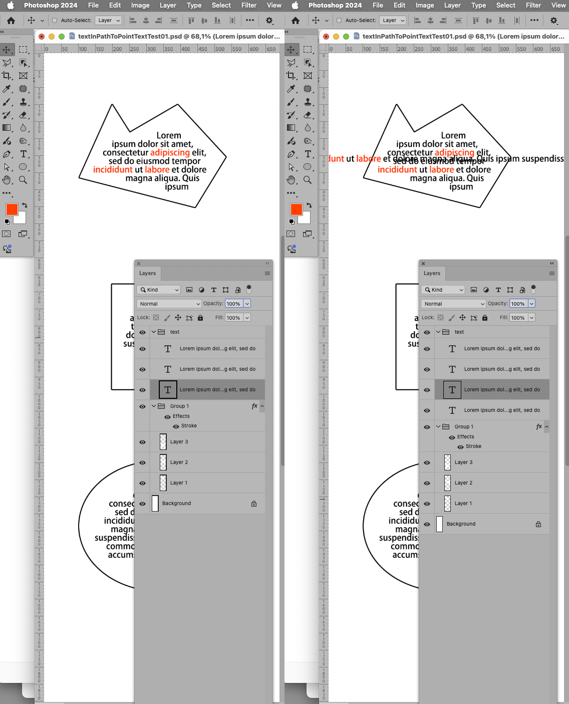 Solved: Text inside path/shape into point text? - Adobe Product ...