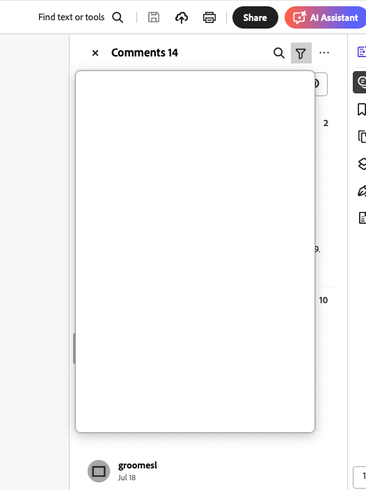 Solved: Adobe Acrobat Filter Commenting options are not w... - Adobe ...