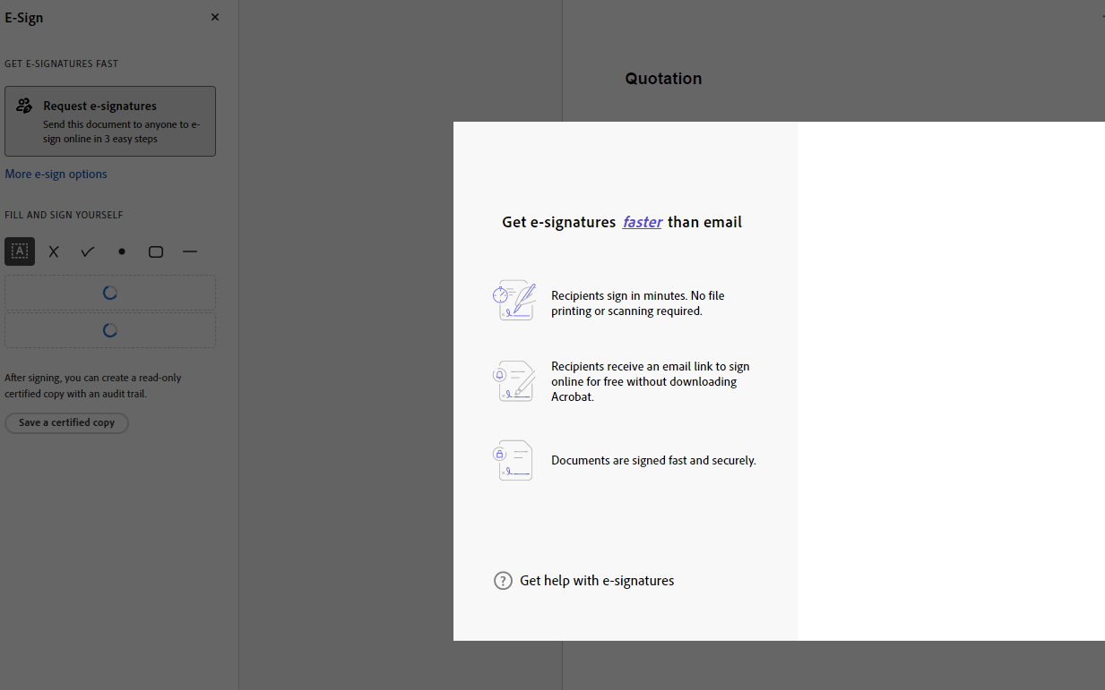 Request e-signature doesn't work - Adobe Product Community - 13138679