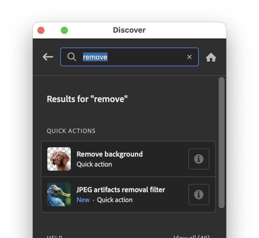 Solved: Lost "remove background bar" - Adobe Product Community - 14090188