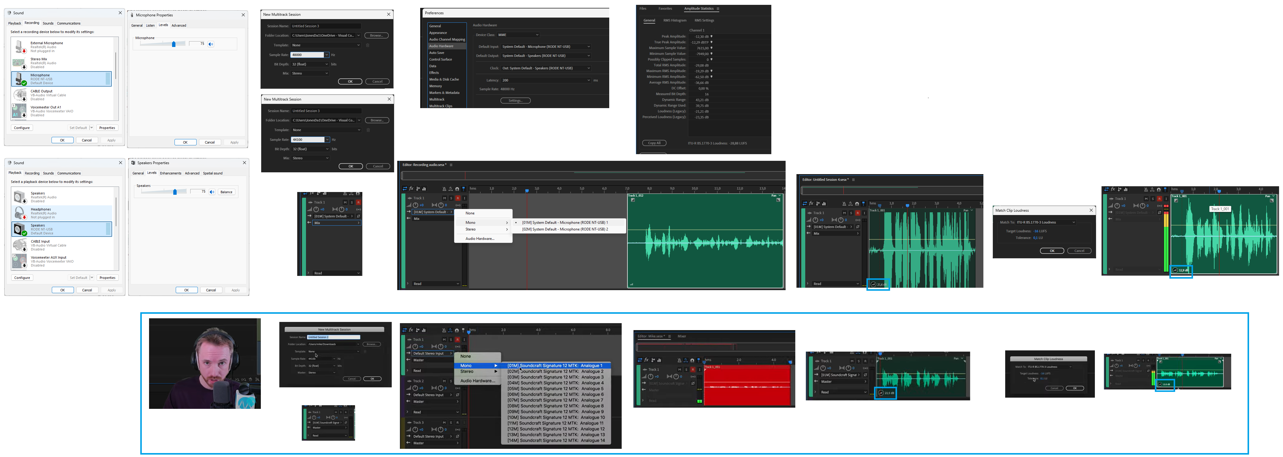 Getting basic mic recording setup correct, can som... - Adobe Product ...
