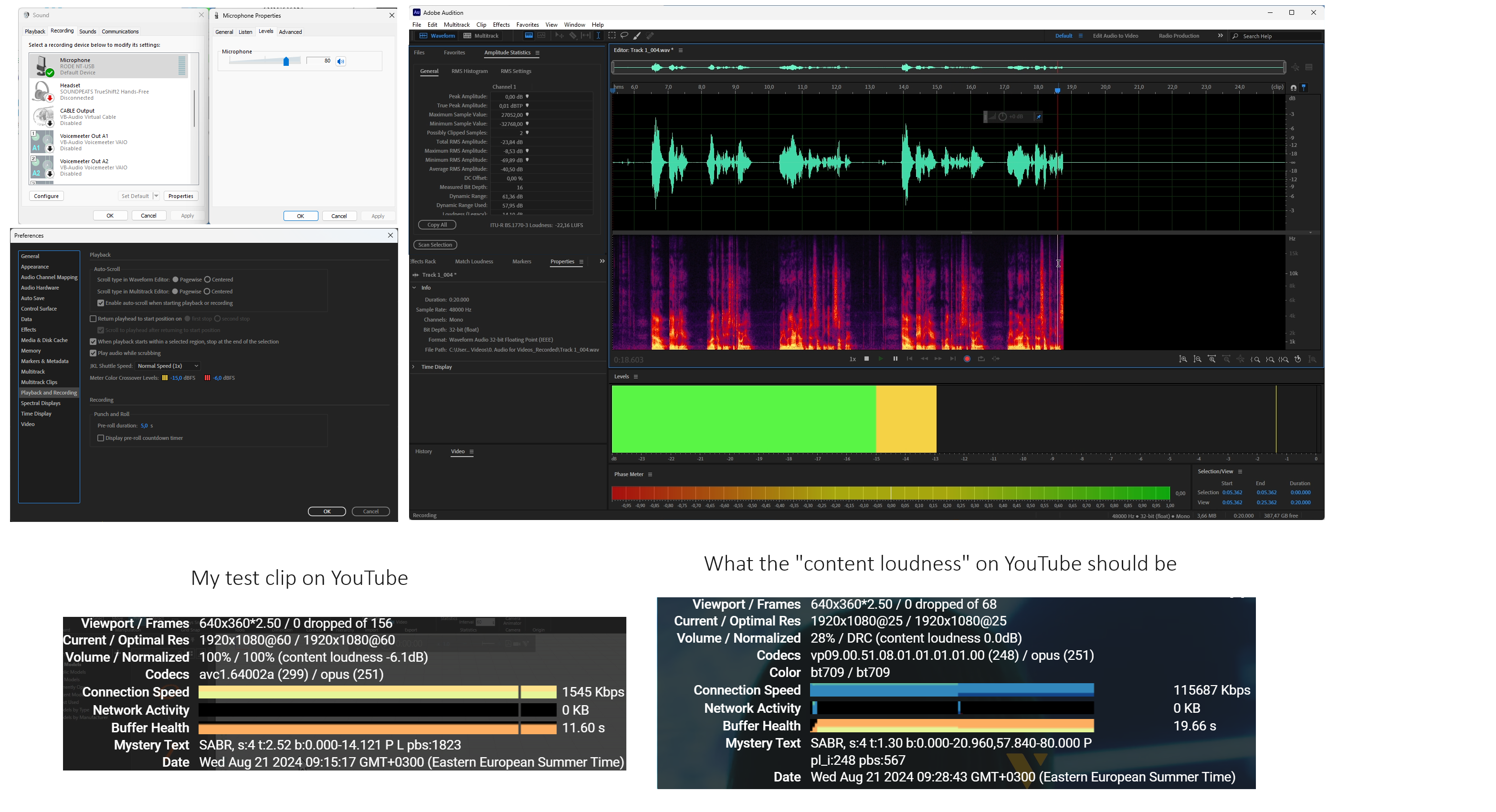 Getting basic mic recording setup correct, can som... - Adobe Product ...