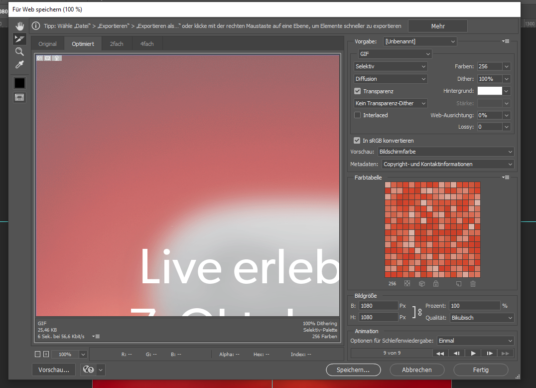 Solved: animated GIF is cropped (see image) after export, ... - Adobe ...