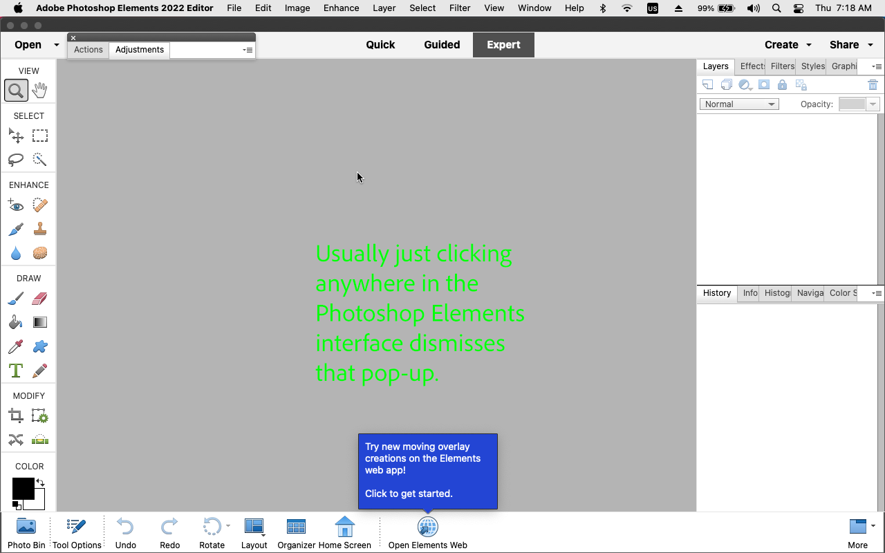 Blue Window Blocks a Needed Part of Screen -- And ... - Adobe Product ...
