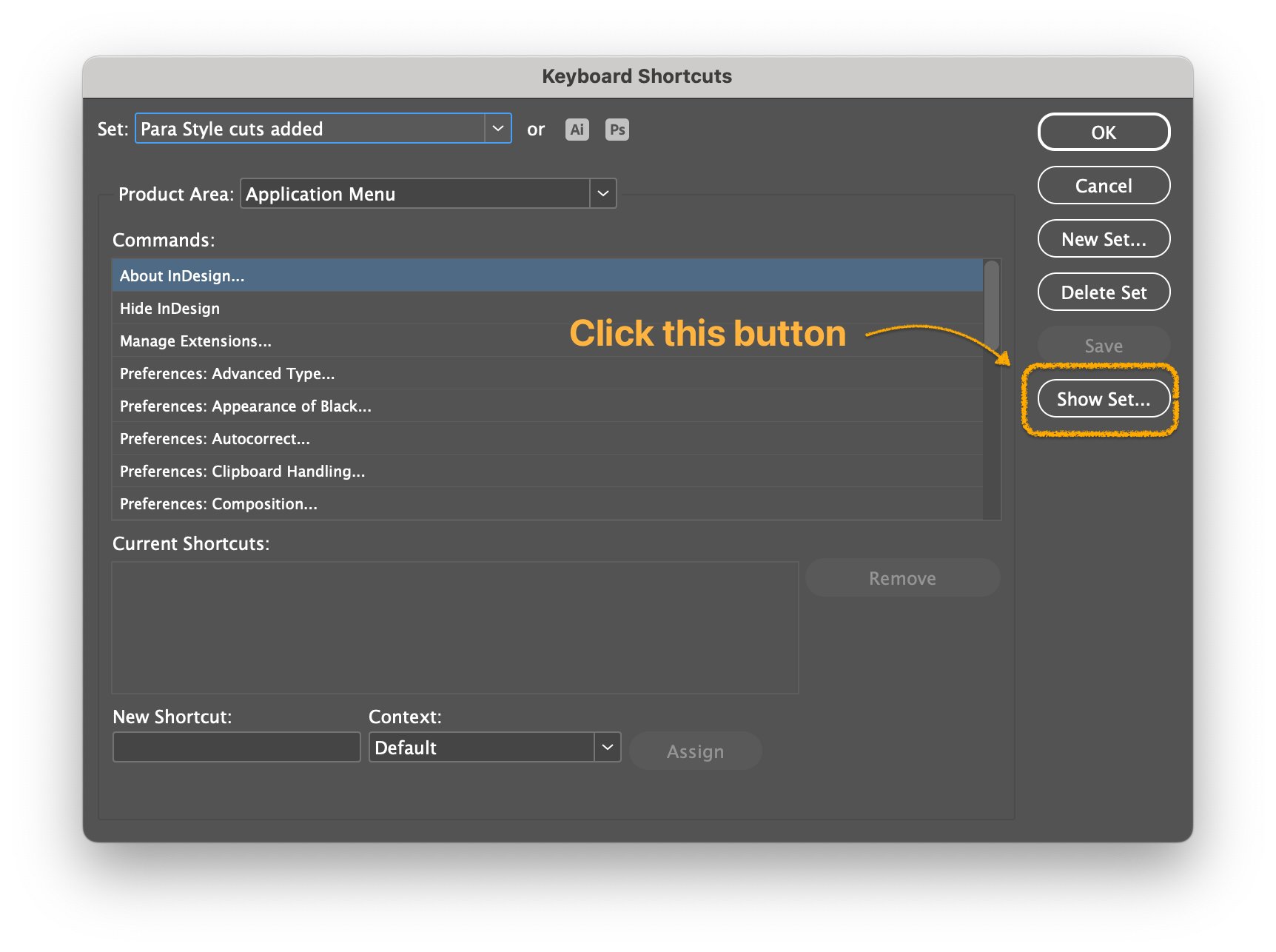 I made a template for making your shortcut sets a ... - Adobe Product ...