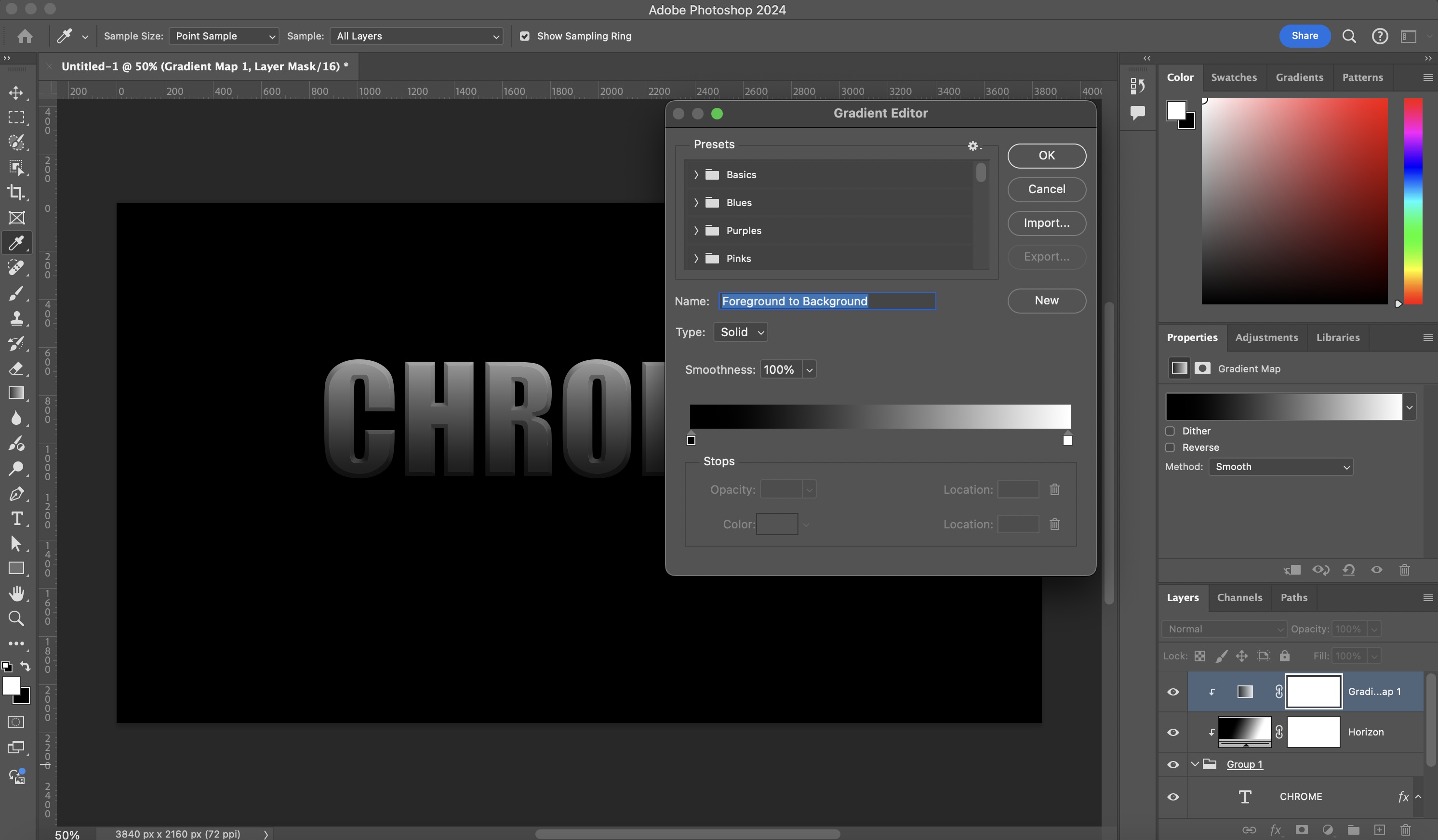 Gradient map does not show opacity stops? - Adobe Product Community ...