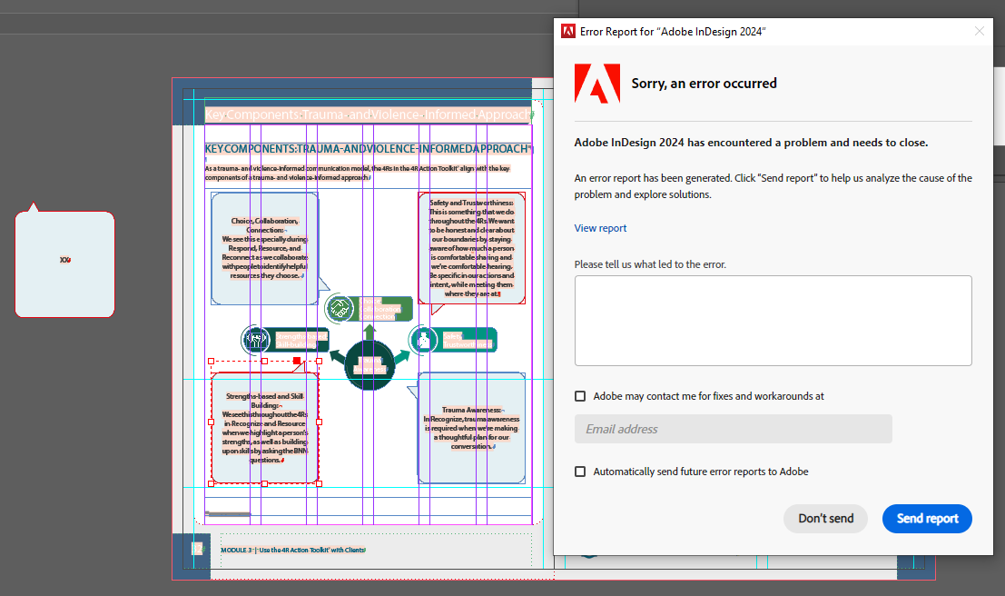 Solved: Fix a Corrupted InDesign File After a Crash and Fa... - Adobe ...