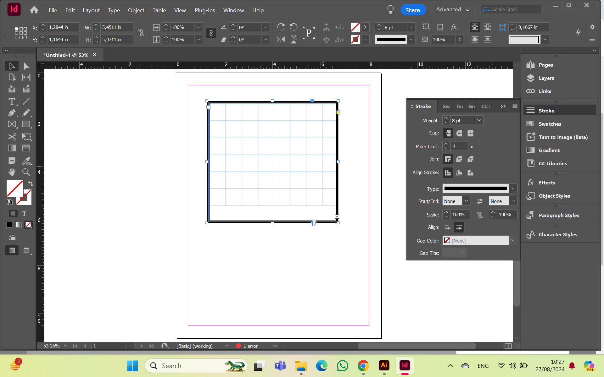 Solved: Table stroke indesign - Adobe Product Community - 14823872