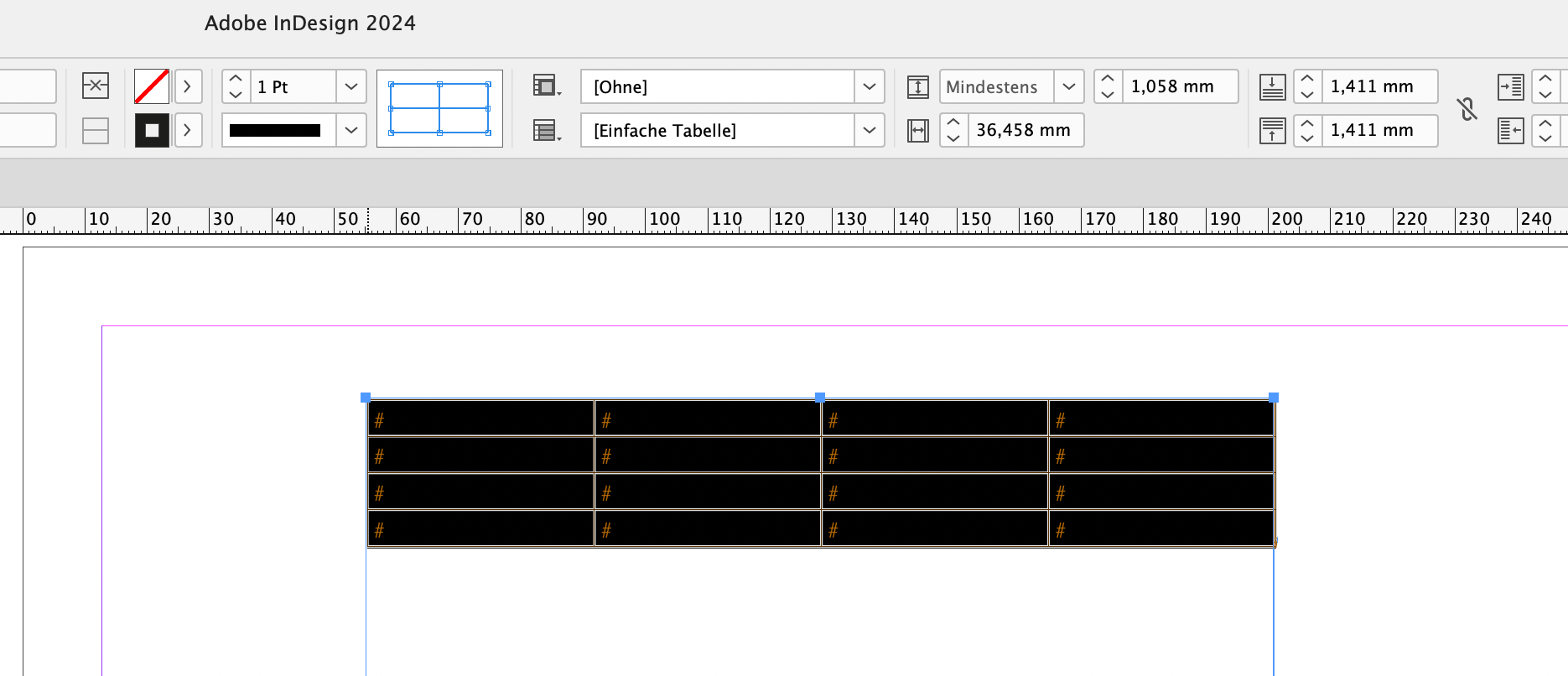Solved: Table stroke indesign - Adobe Product Community - 14823872