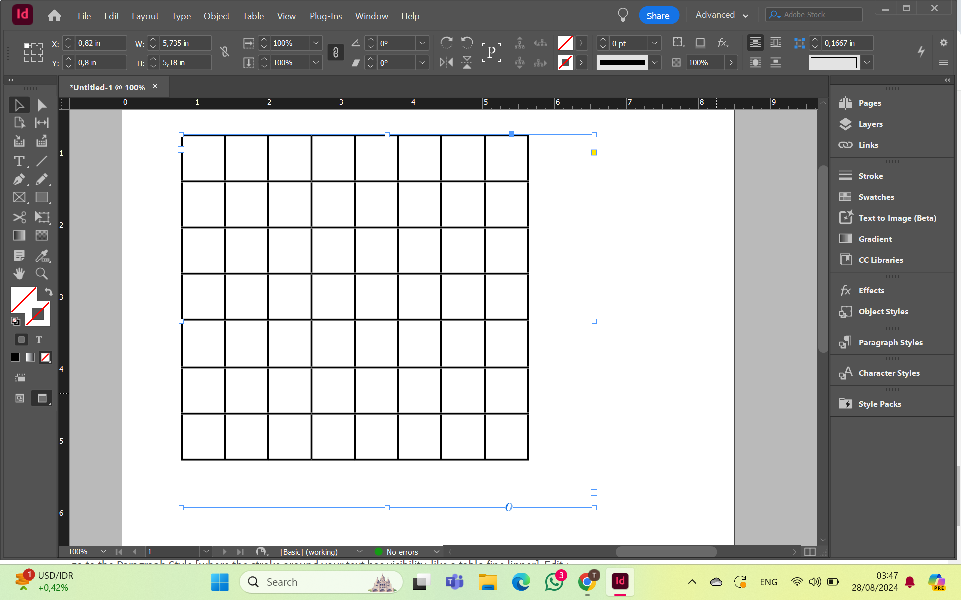 Solved: Table stroke indesign - Adobe Product Community - 14823872