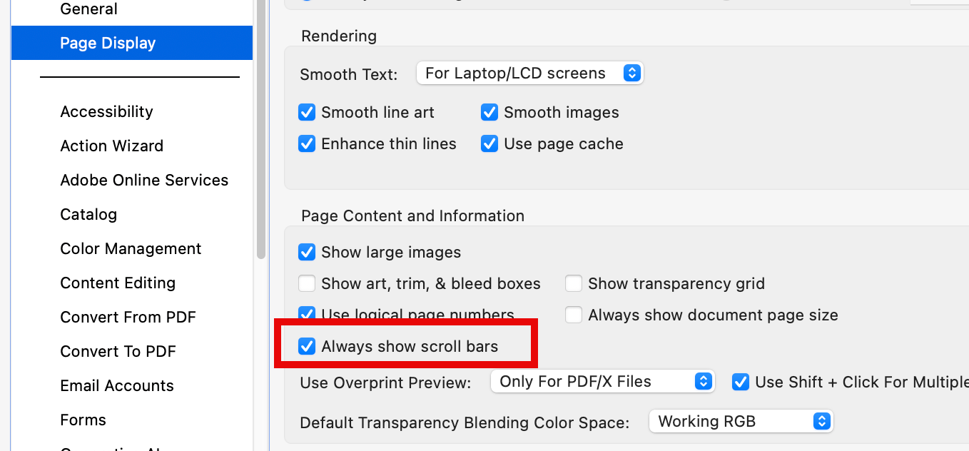 Solved: Page Scrolling - Adobe Product Community - 14041834