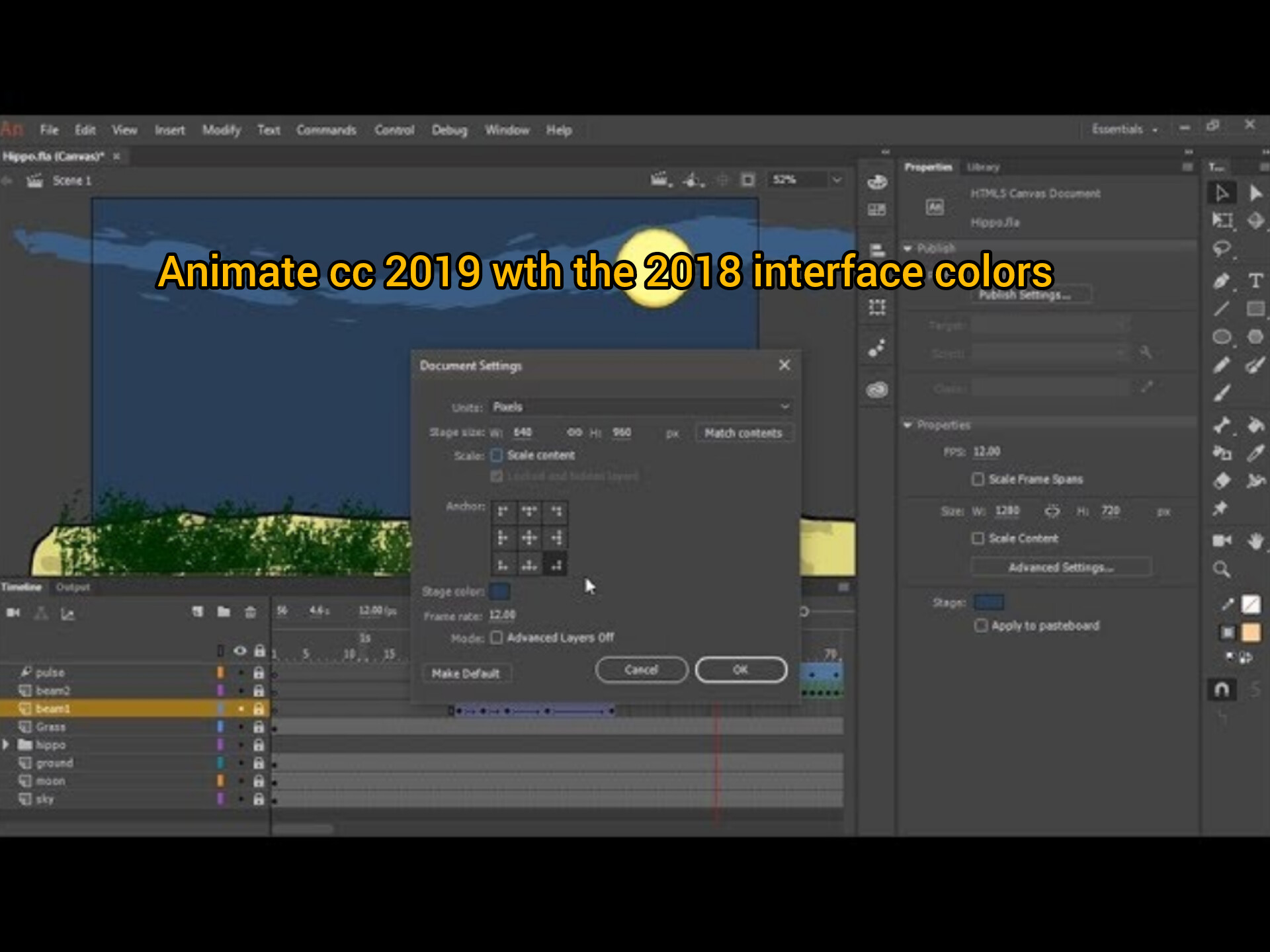 Animate 2019 interface differences . - Adobe Product Community - 14839381