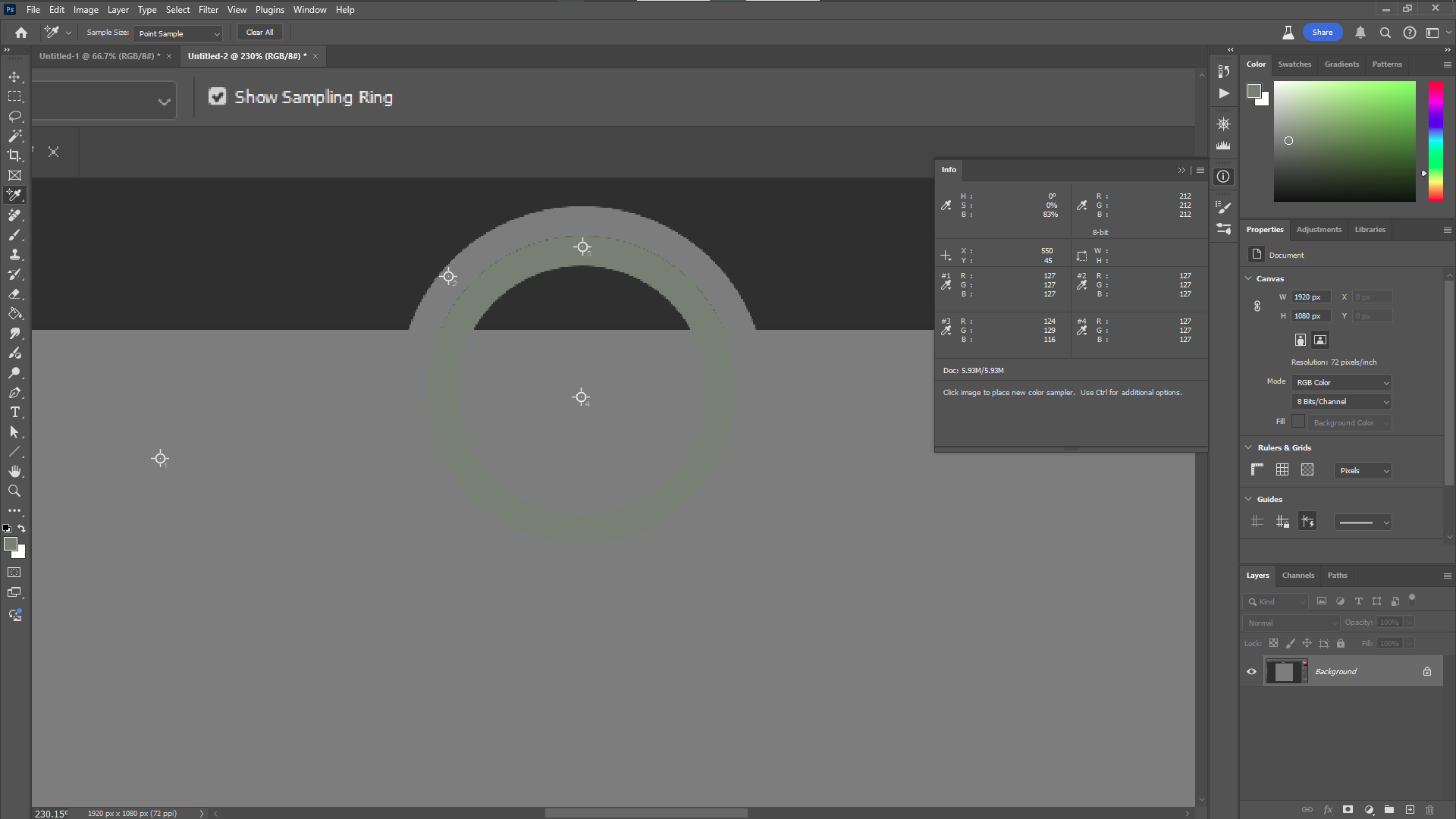 P: Color Picker Wheel is showing wrong color. - Adobe Community - 14836852