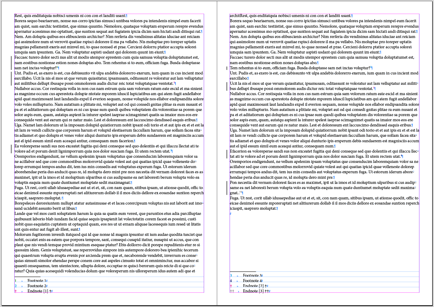 Two sets of footnotes in InDesign - Adobe Community - 14837883